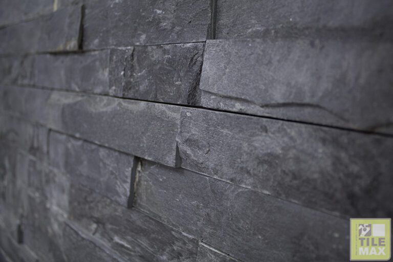 Maxstone Strip Cladding Black Stone 150X550mm Tile | Tilemax