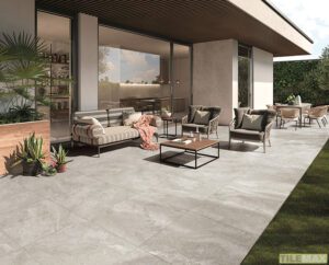 Endura Norcia Cross Cut Silver 20mm 600x600mm Tile | Tilemax